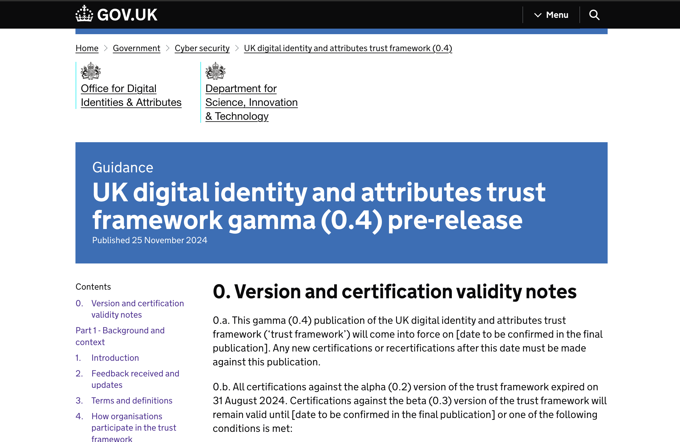Your feedback on the gamma (0.4) trust framework – Enabling digital ...
